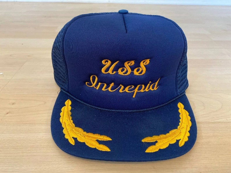 Vintage USS Intrepid US Navy Carrier Hat U.S Military Cap USA - Etsy