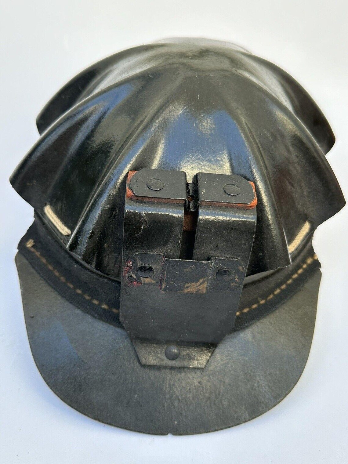 ANTIQUE COAL MINERS Turtle Shell Hat Helmet Orig Label Cool Cap Fine ...