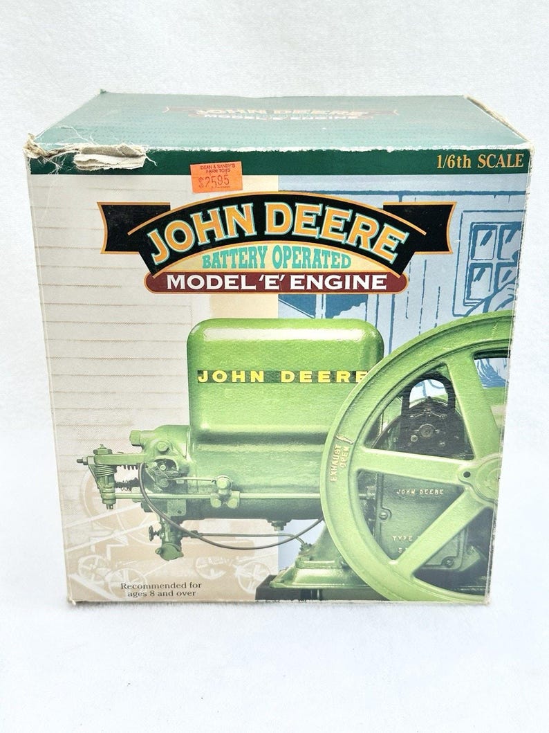 Ertl 1/6th Scale John Deere Battery Operated Model E Engine. - Etsy