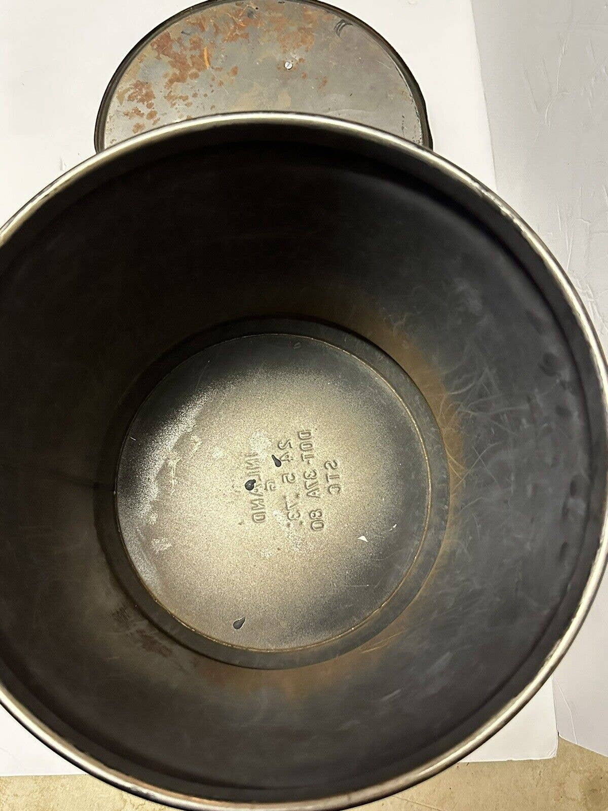 Vtg Eagle Shield Crest Military Bucket / Pail Garbage Can Bucket - Etsy