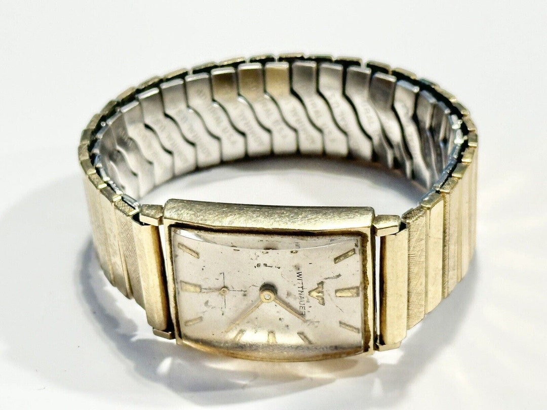 Vintage Wristwatch - Men - Wittnauer - Runs Art Deco - Etsy