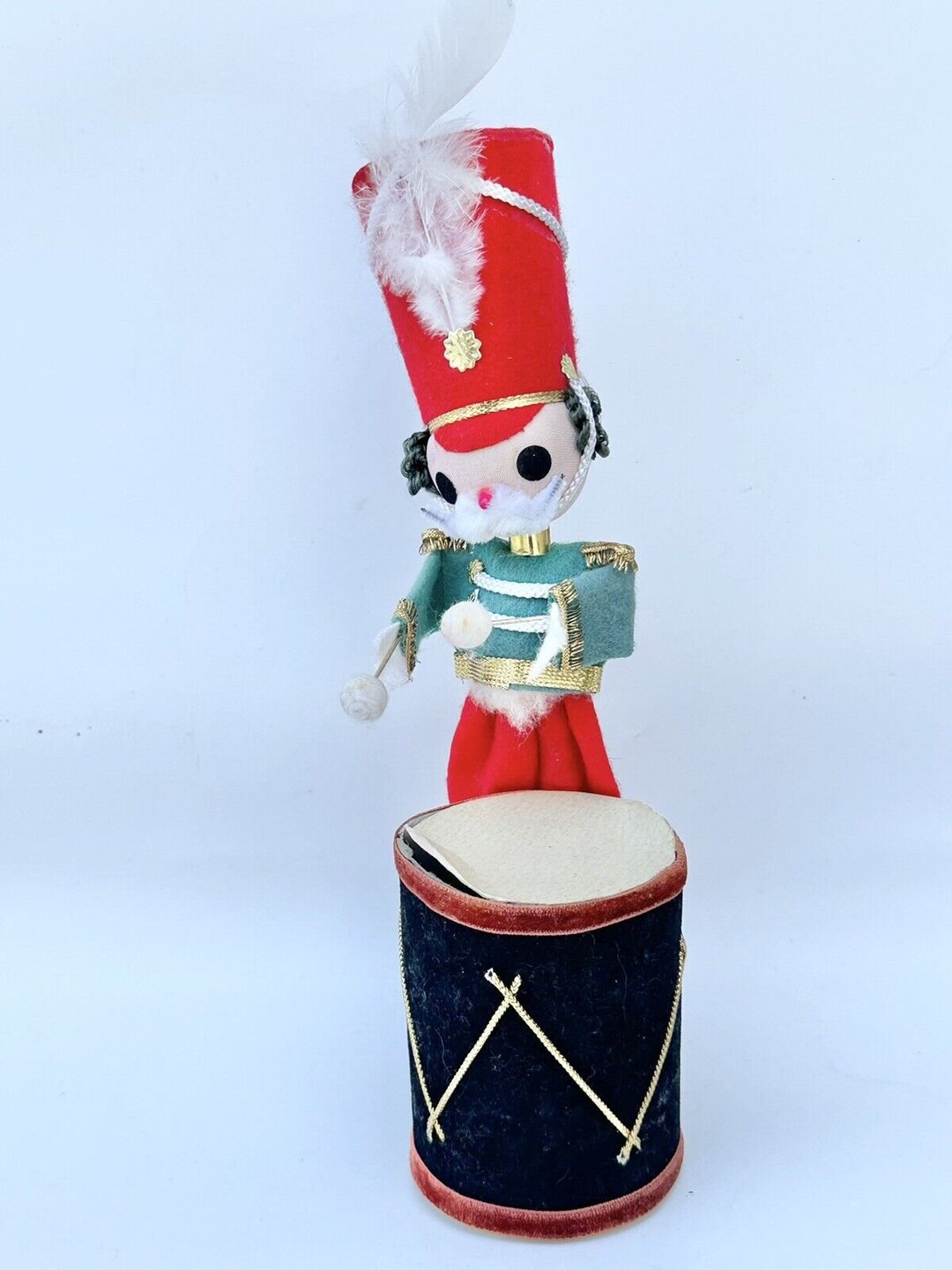 Vintage Drummer Boy Ornament Felt Japan Toy Soldier Pixie Elf Decor - Etsy