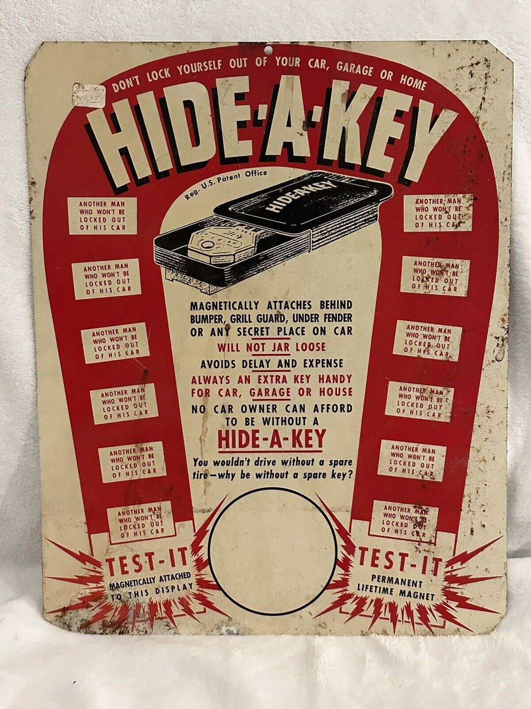 Hide A Key Counter Sign Display Original - Etsy