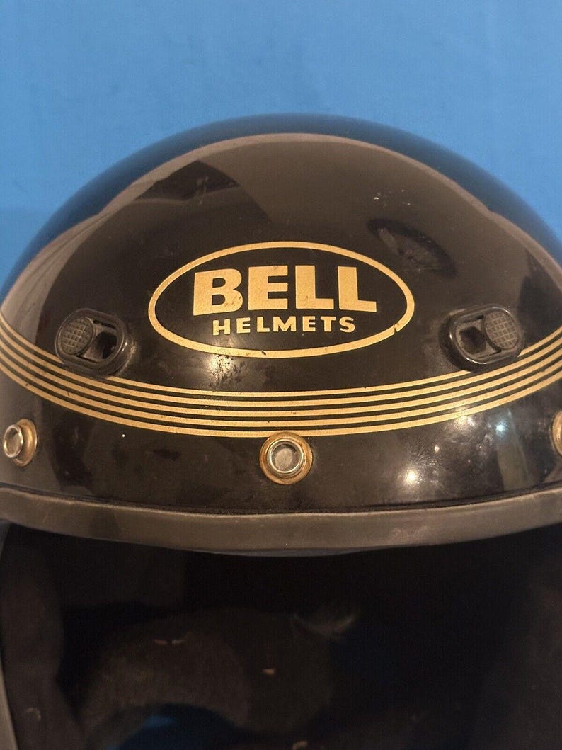 Vintage Bell Sprint Motorcycle Helmet Large /XL - Etsy