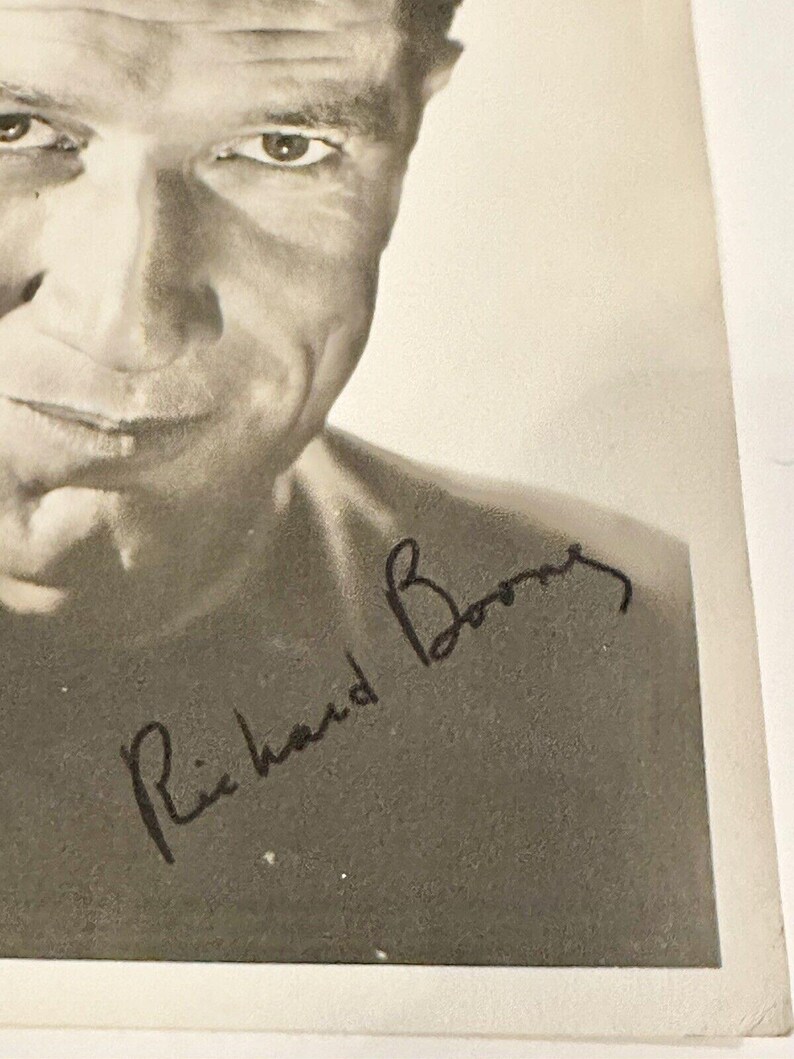 Richard Boone Signed Autograph Signature Vintage Photograph - Etsy