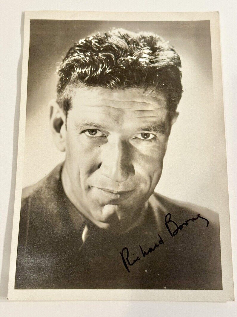Richard Boone Signed Autograph Signature Vintage Photograph - Etsy
