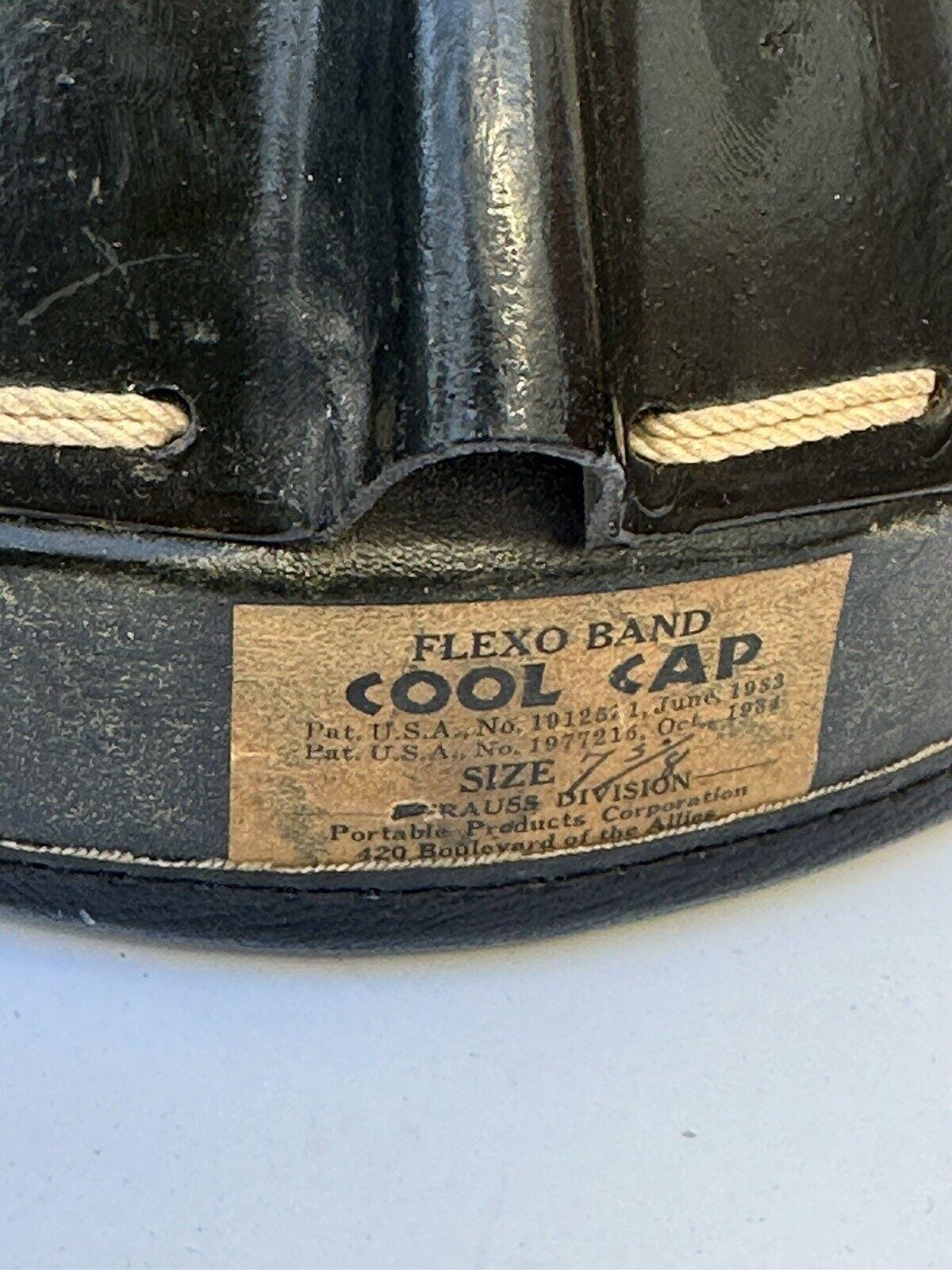 ANTIQUE COAL MINERS Turtle Shell Hat Helmet Orig Label Cool Cap Fine ...