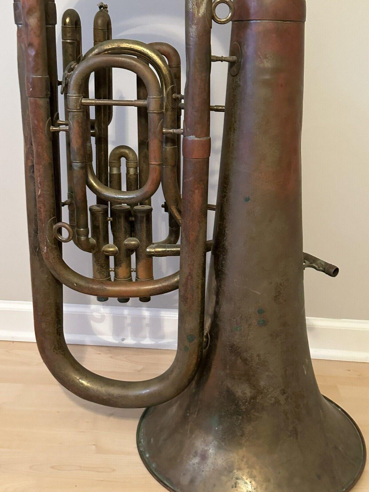 Vintage Horn BUESCHER Baritone Euphonium Tuba Horn Musical Instrument ...