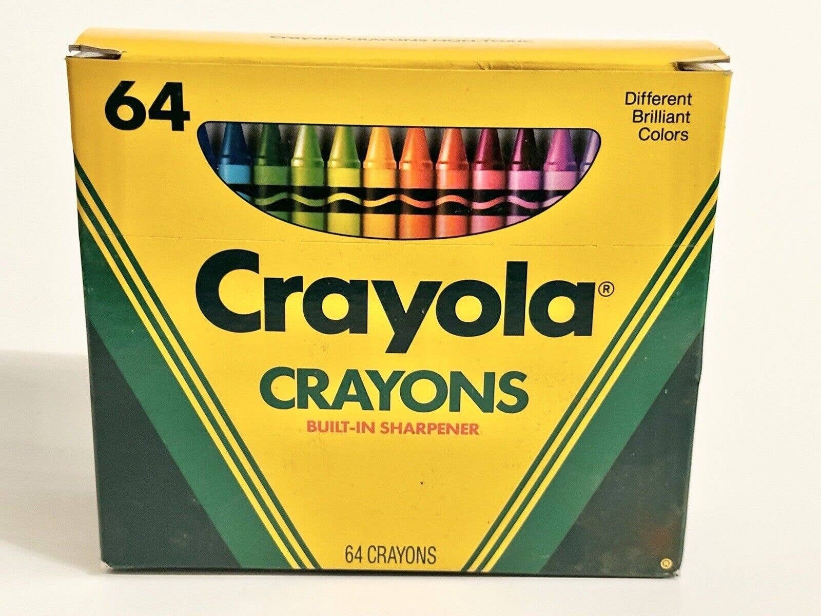 Vintage Crayola Crayons Smith & Binney Box of 64 W/ Sharpener 1990 . - Etsy