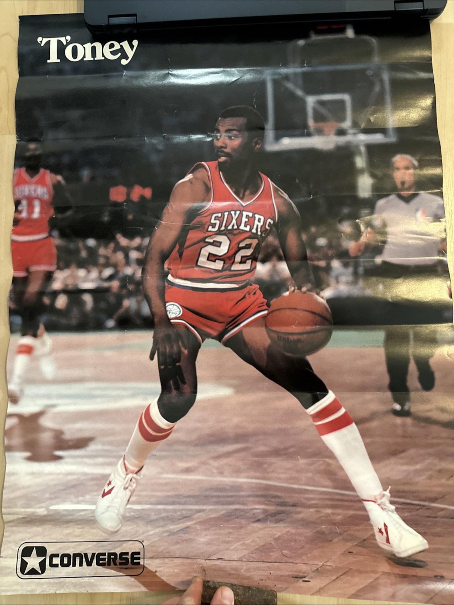 Vintage 1980s Andrew Toney Philadelphia 76ers Sixers Converse Poster - Etsy
