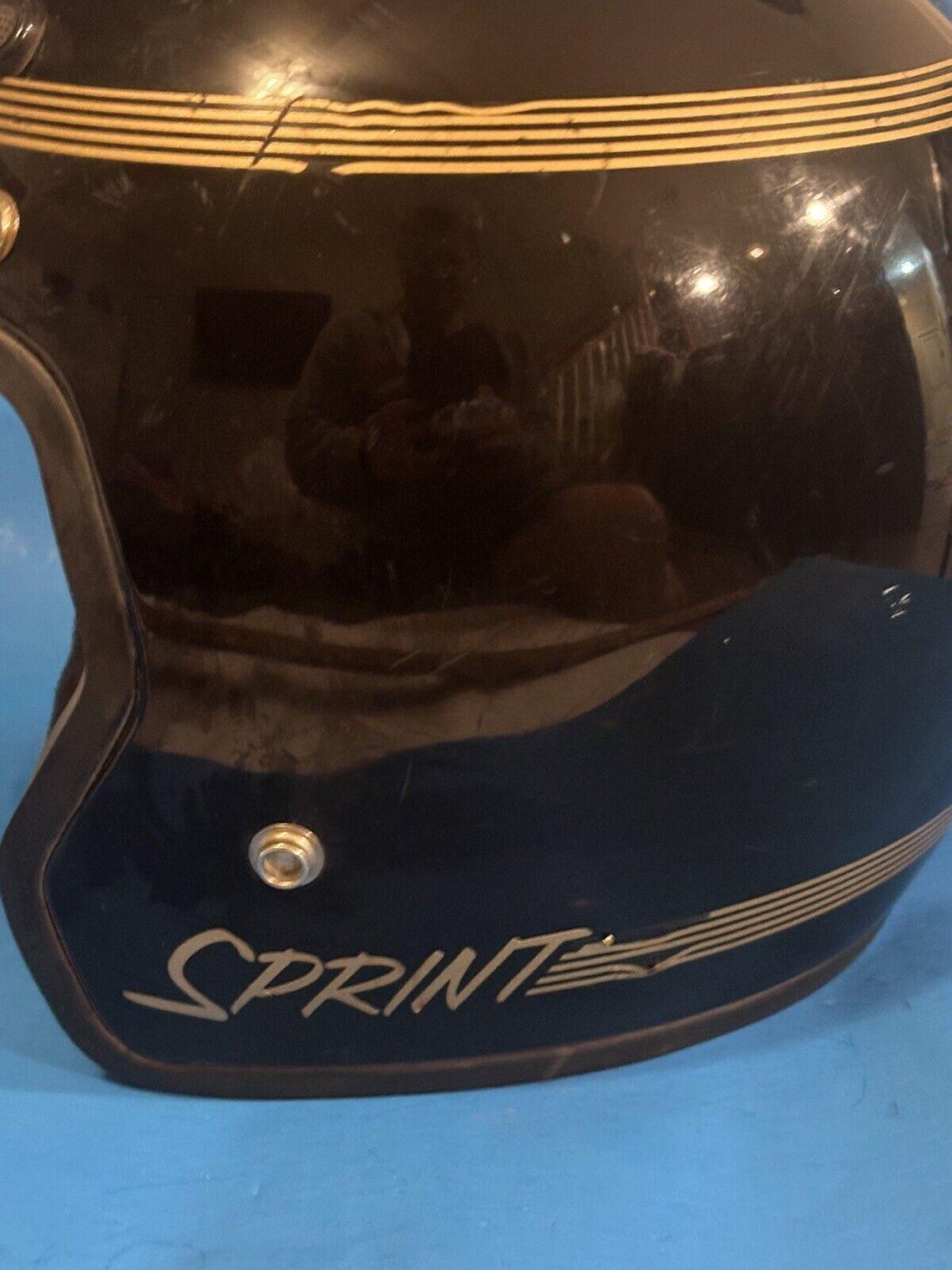 Vintage Bell Sprint Motorcycle Helmet Large /XL - Etsy