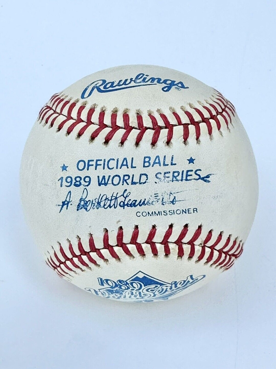VINTAGE 1989 Rawlings Official World Series Logo Giamatti Baseball ...