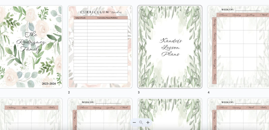 Editable 2025-2026 Homeschool Planner Printable - Etsy