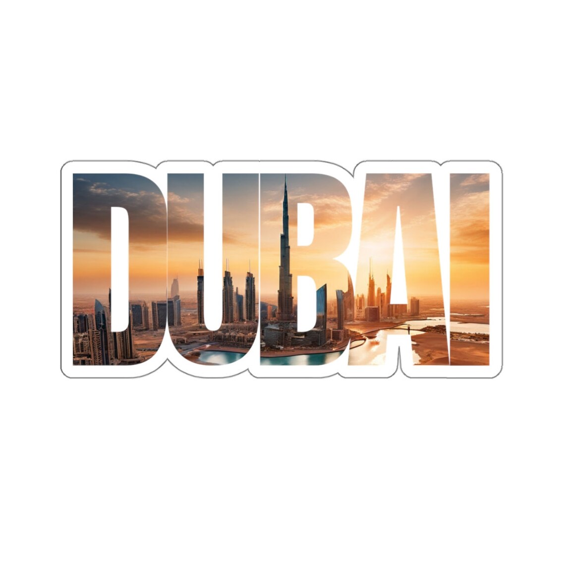 Dubai Souvenir Luggage Sticker - Memories From the Middle East - Etsy