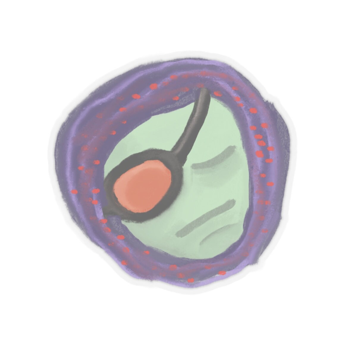 Alien Face Sticker, Cute UFO Vinyl Decal, Laptop Sticker, Space Lover ...