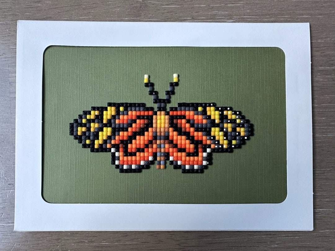 Tiger Mimic Queen Butterfly Card - Etsy