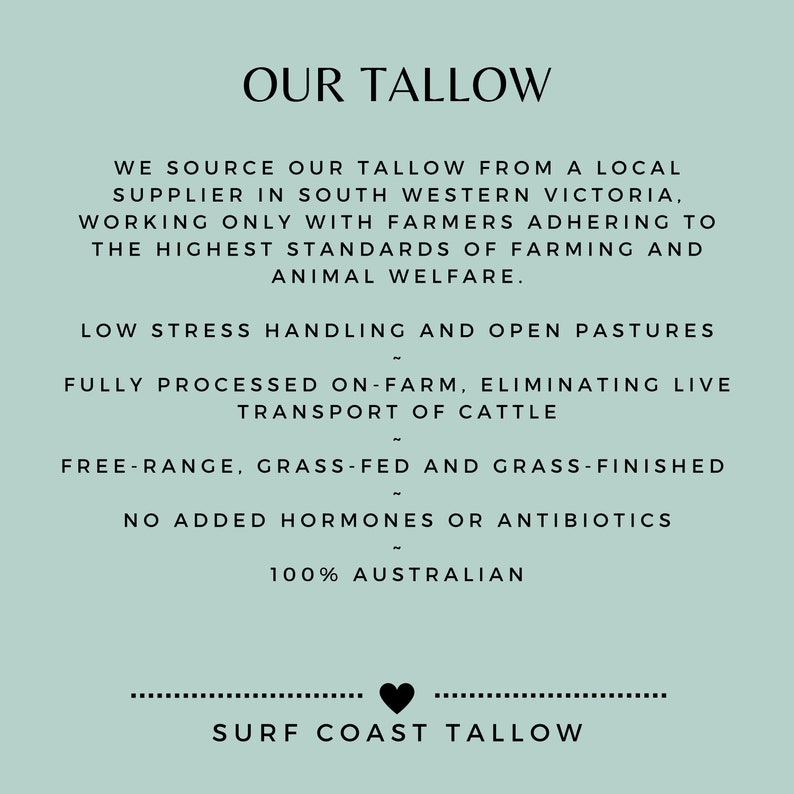 Tallow Organic Skin Balm Original Unscented/ Grass Fed / Natural ...