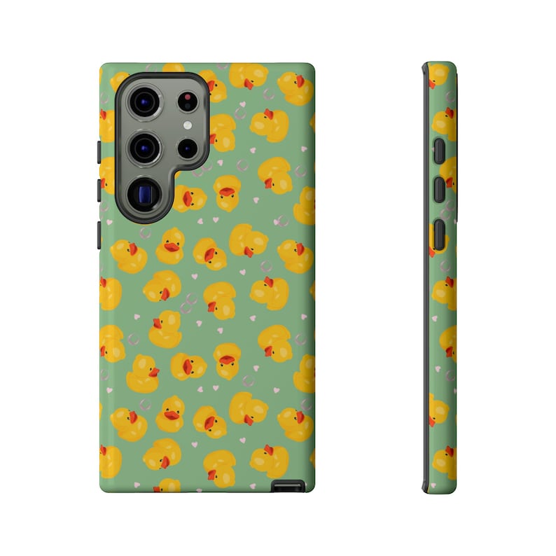 Rubber Duckie Tough Phone Case I Ducks and Hearts Aesthetic I Duck and ...