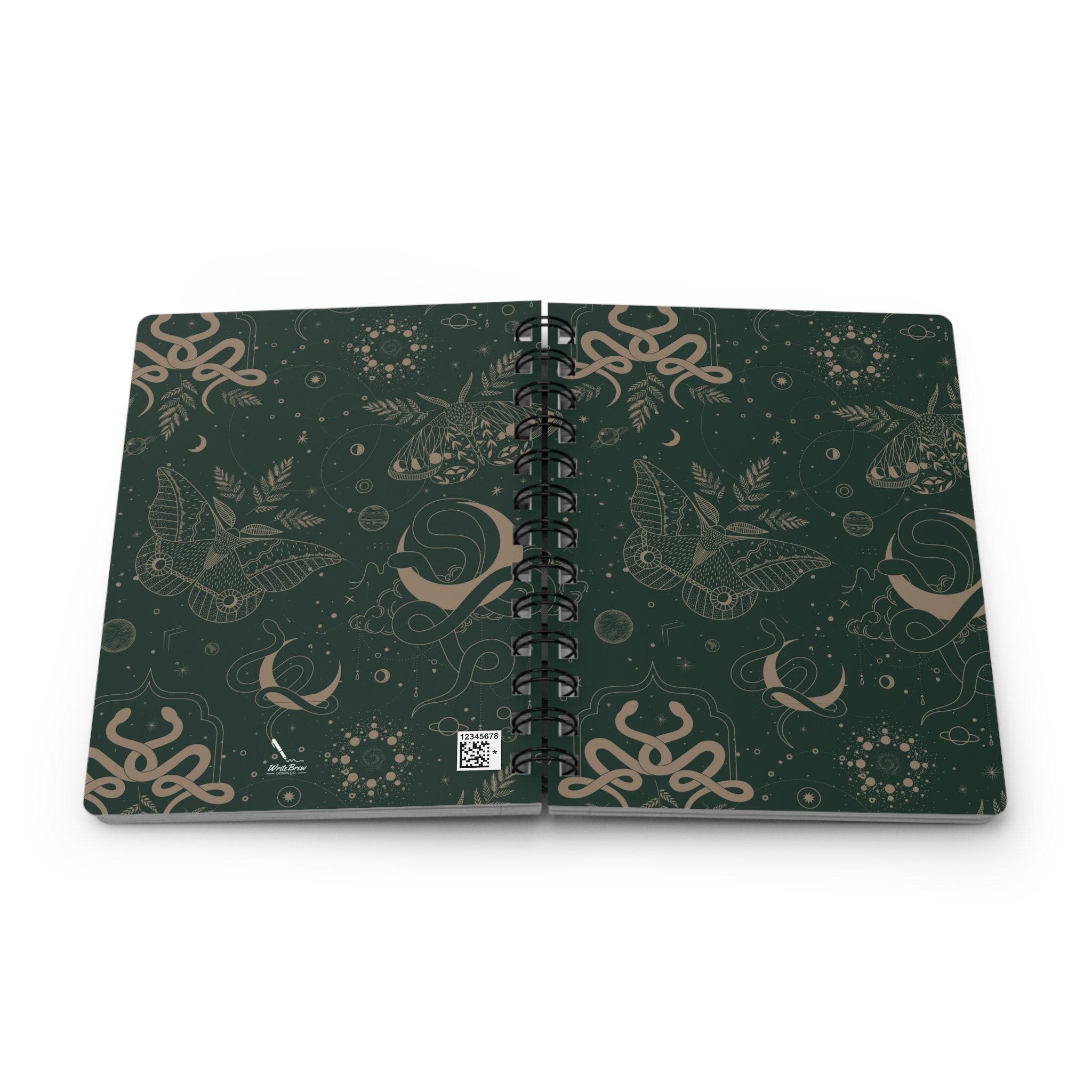 Mystic Alchemy Spiral Notebook, Astrology Astronomy Gift, Snakes and ...