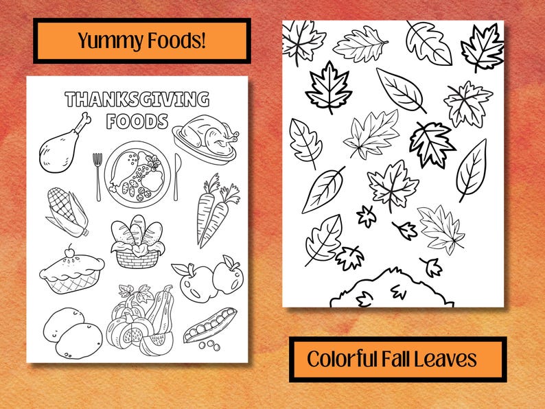 Thanksgiving Coloring Pages: Educational Color by Code (PDF) - Etsy