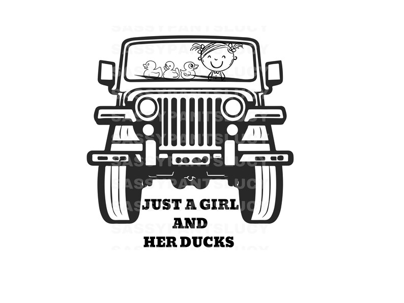 DUCK Duck Jeep SVG and PNG, Jeep Ducks, Girl and Her Ducks, Jeep Fun ...