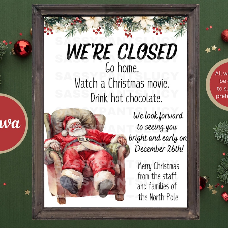 Open Christmas Day Sign - Etsy