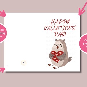 PRINTABLE Adorable WOODLAND Animals Valentines for Valentine Exchange ...