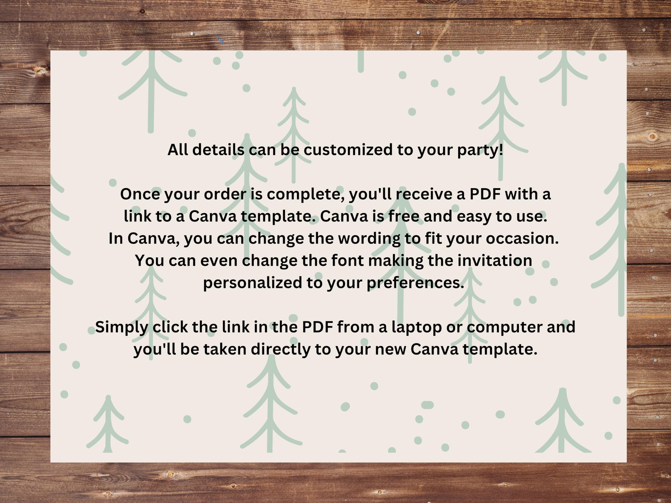 EDITABLE Merry Little Christmas Invite, Printable Download, Canva ...