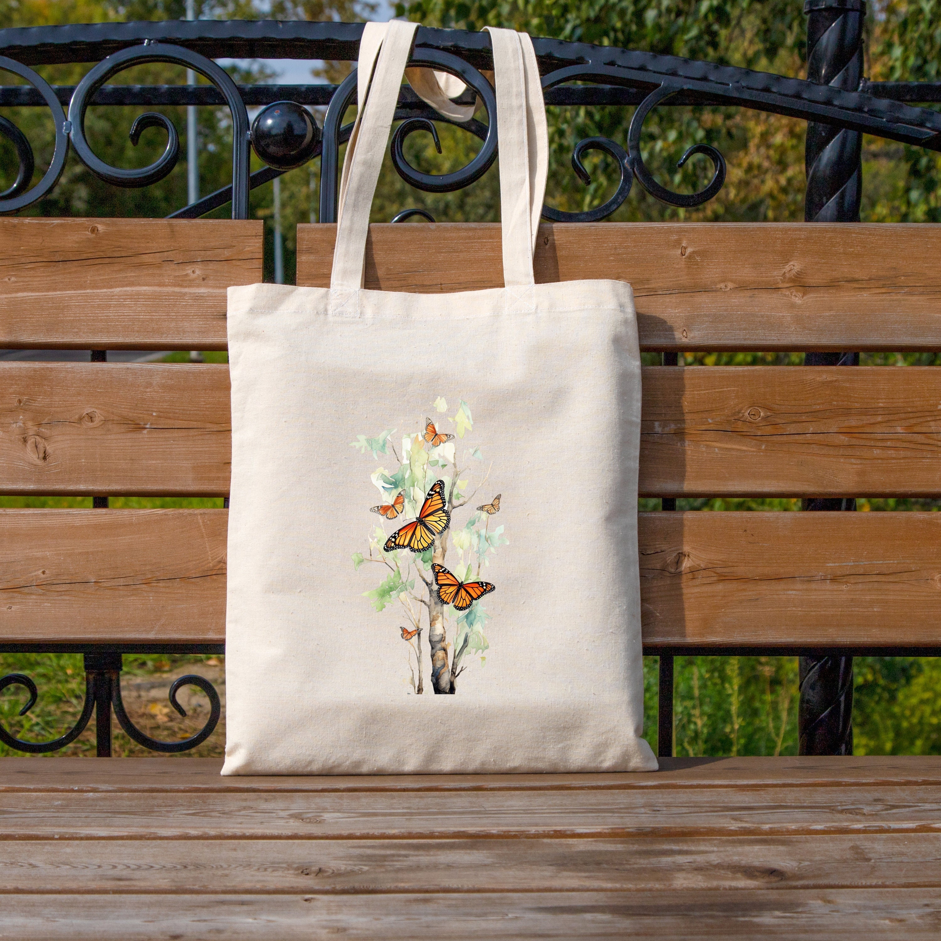Monarch Butterfly Tote Bag, Butterfly Lover Bag, Monarchs Canvas Bag ...