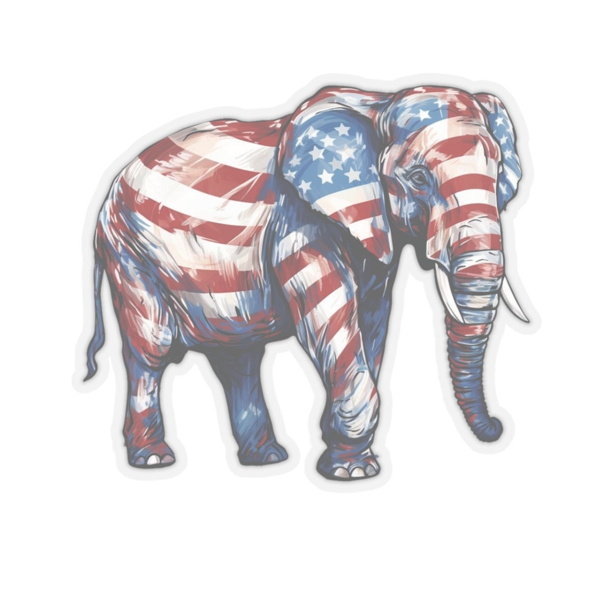 Republican Elephant Symbol Sticker Elephant Republican Decal - Etsy