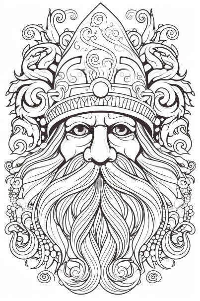 Gnome Coloring Page Midjourney Prompt ONLY - Etsy Gnome Coloring Page Midjourney Prompt ONLY - Etsy