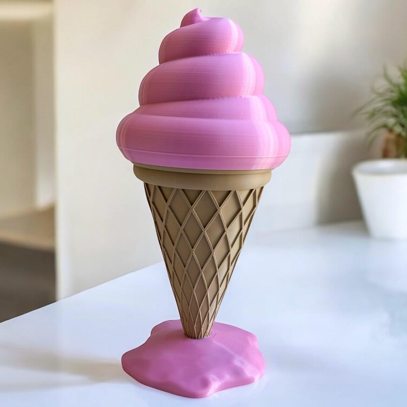Pink Icecream, Icecream, Icecream Decor, Home Decor, 3d Printed Decor ...