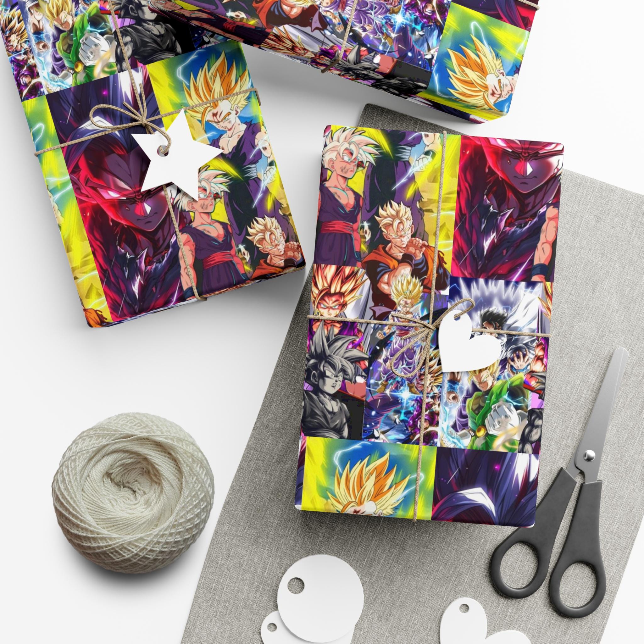 Wrapping Paper, Dragon Ball Z Gohan Gift Wrap, Comic Book Gift Wrap ...