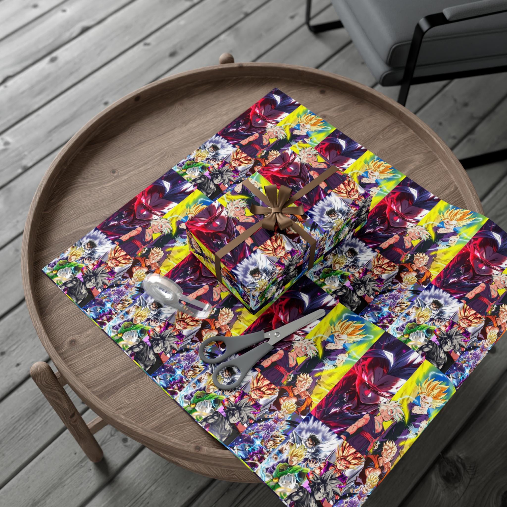 Wrapping Paper, Dragon Ball Z Gohan Gift Wrap, Comic Book Gift Wrap ...