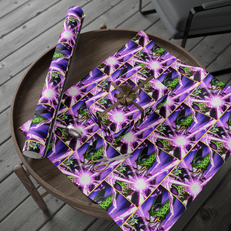 Dragon Ball Z Cell Wrapping Papers, Gift Wrap, Anime Fan Decor, Unique ...