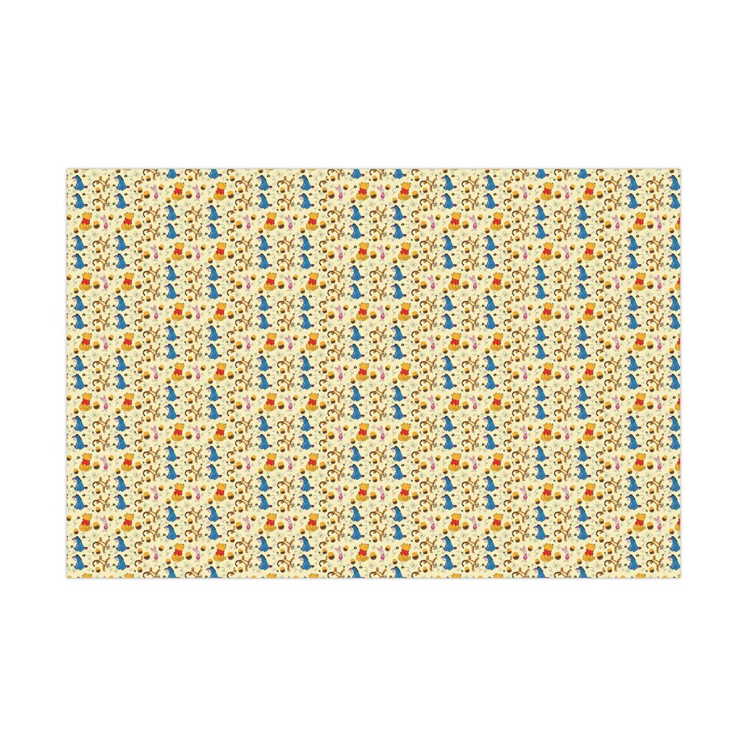 Wrapping Papers Whinny the Pooh and Friends Baby Shower Kids Gift Wrap ...