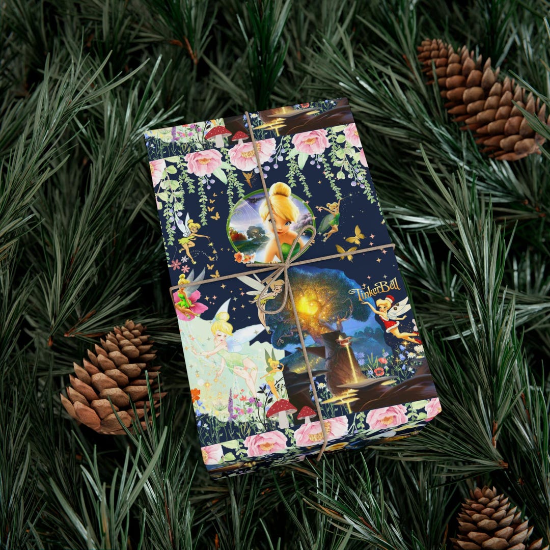 Wrapping Paper, Tinker Bell Wrapping Paper for Gifts, Presents ...