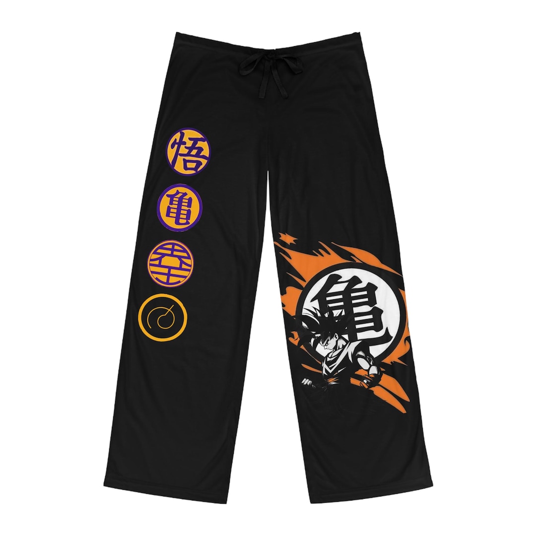 Dragon Ball Z Men's Pajama Pants, Anime Lounge Wear, Goku DBZ Sleepwear ...