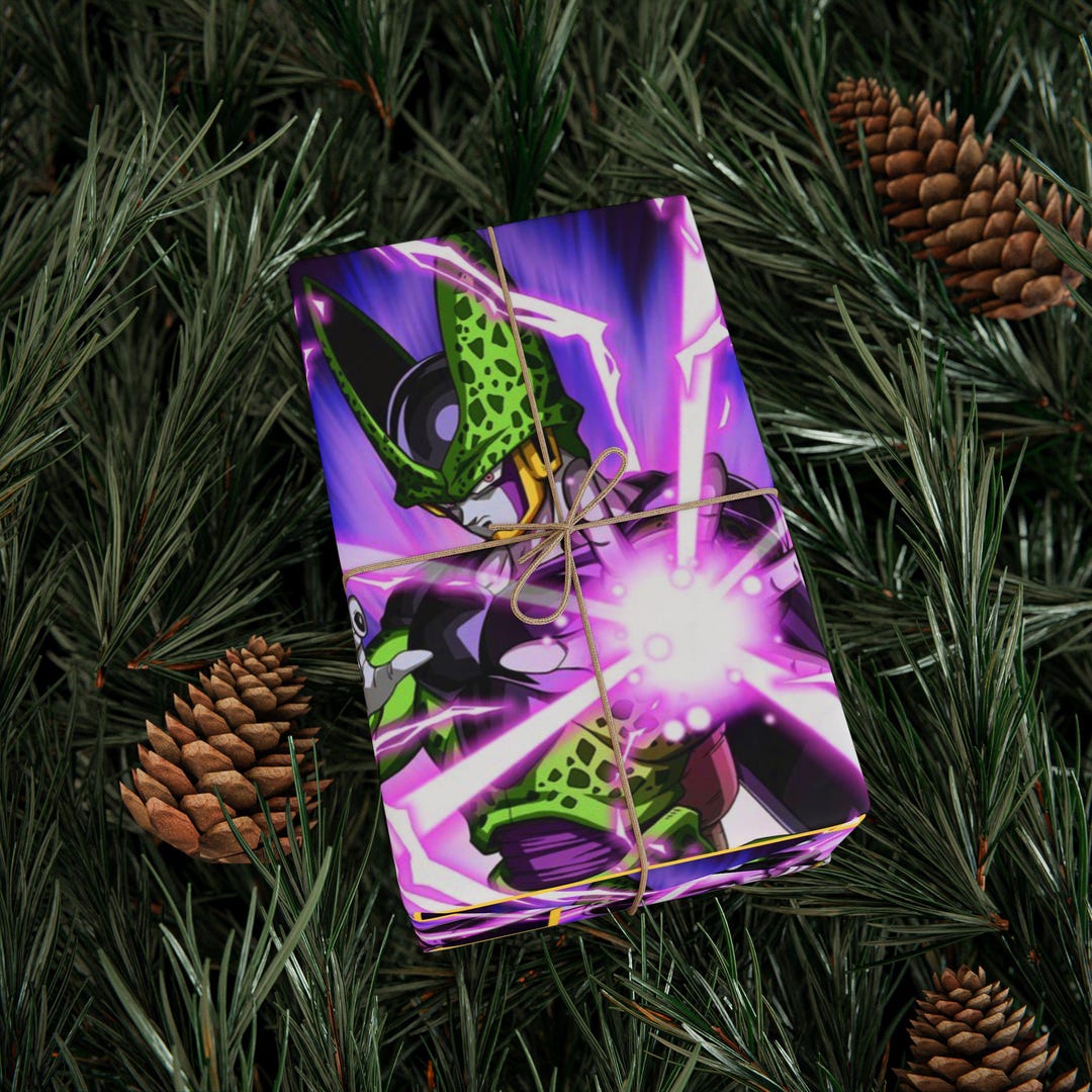 Dragon Ball Z Cell Wrapping Papers, Gift Wrap, Anime Fan Decor, Unique ...
