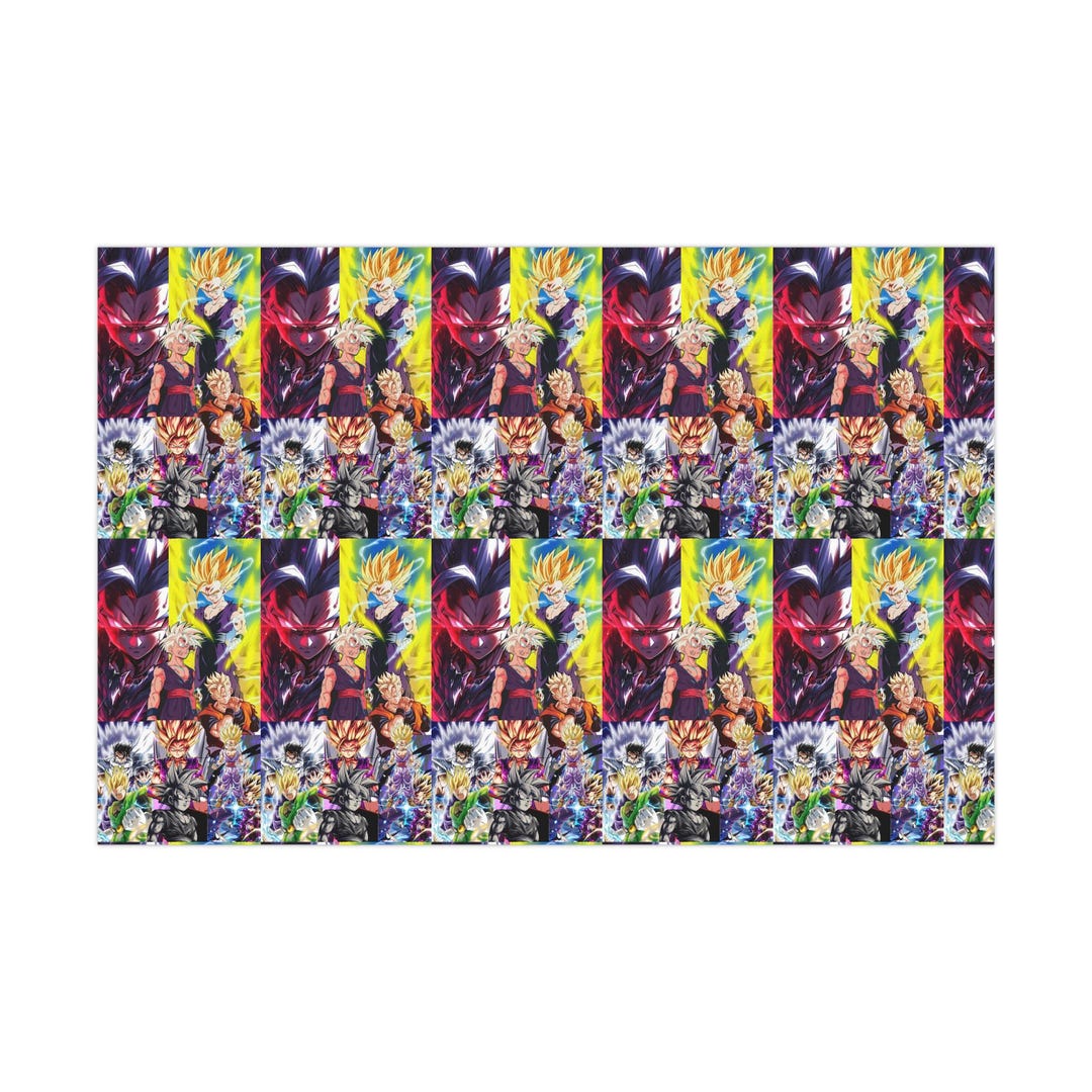 Wrapping Paper, Dragon Ball Z Gohan Gift Wrap, Comic Book Gift Wrap ...