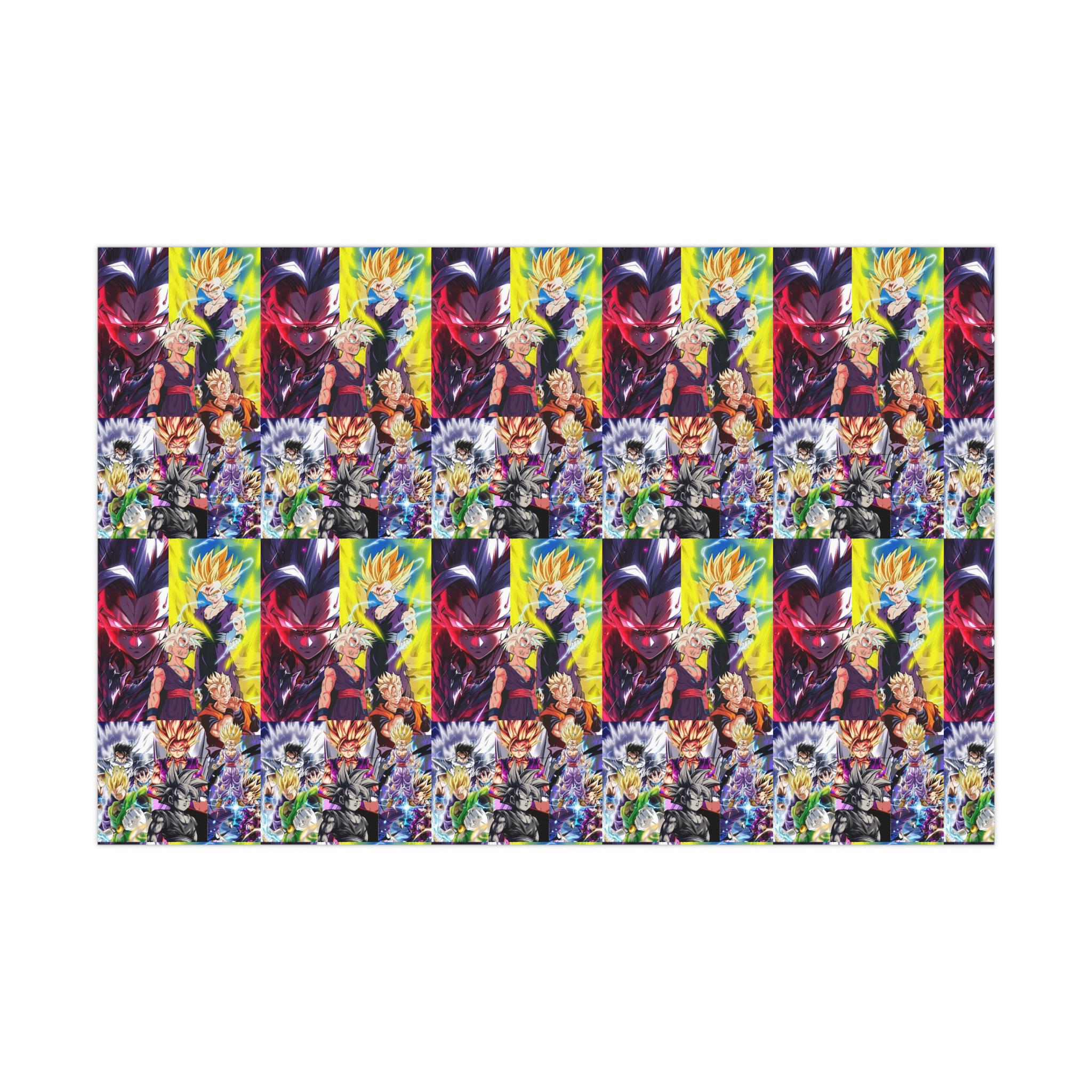 Wrapping Paper, Dragon Ball Z Gohan Gift Wrap, Comic Book Gift Wrap ...
