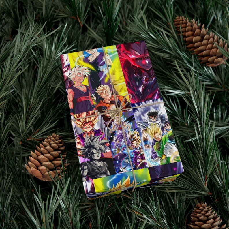 Wrapping Paper, Dragon Ball Z Gohan Gift Wrap, Comic Book Gift Wrap ...
