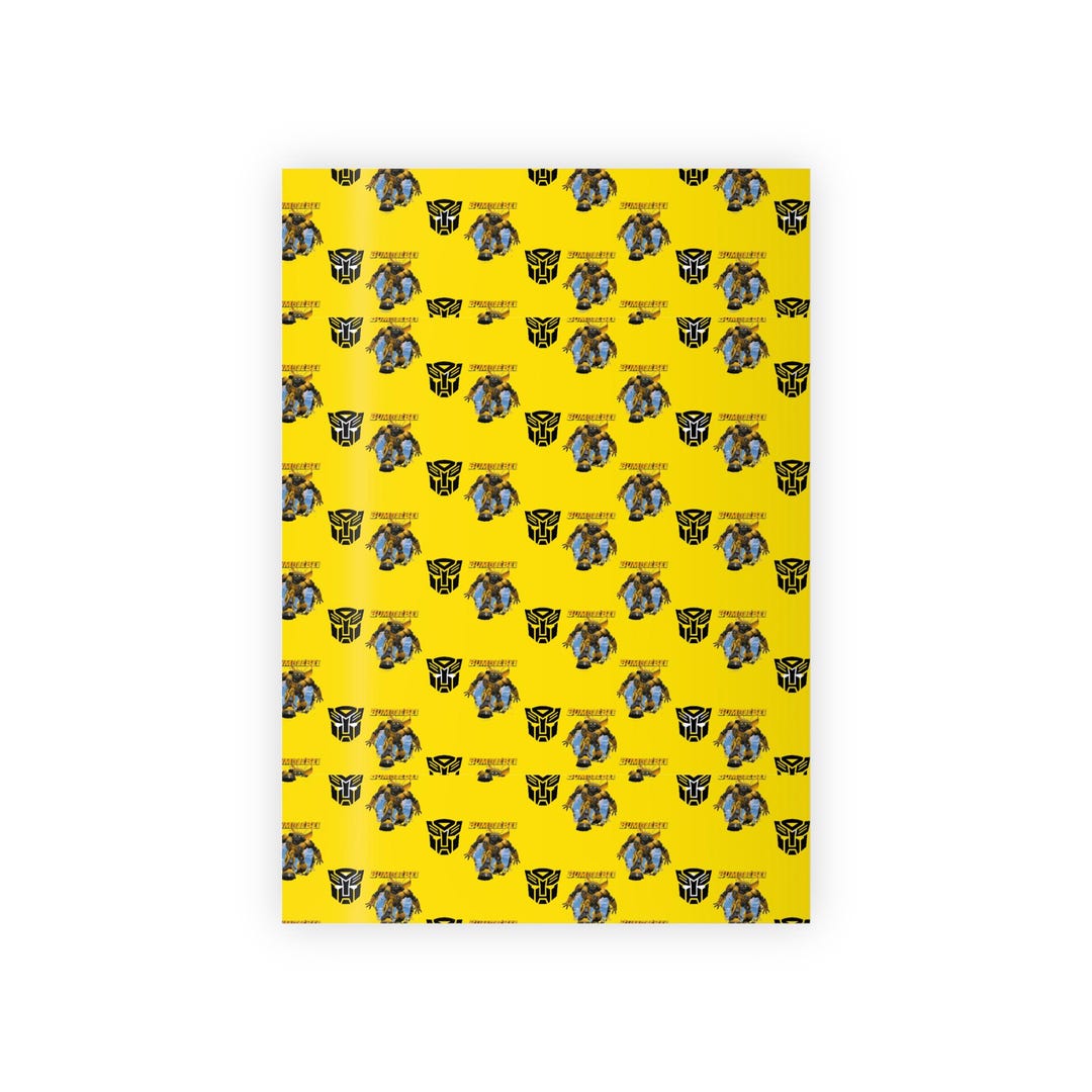 Gift Wrap Papers Bumblebee Transformers, Transformer Gift Wrap, Kids ...