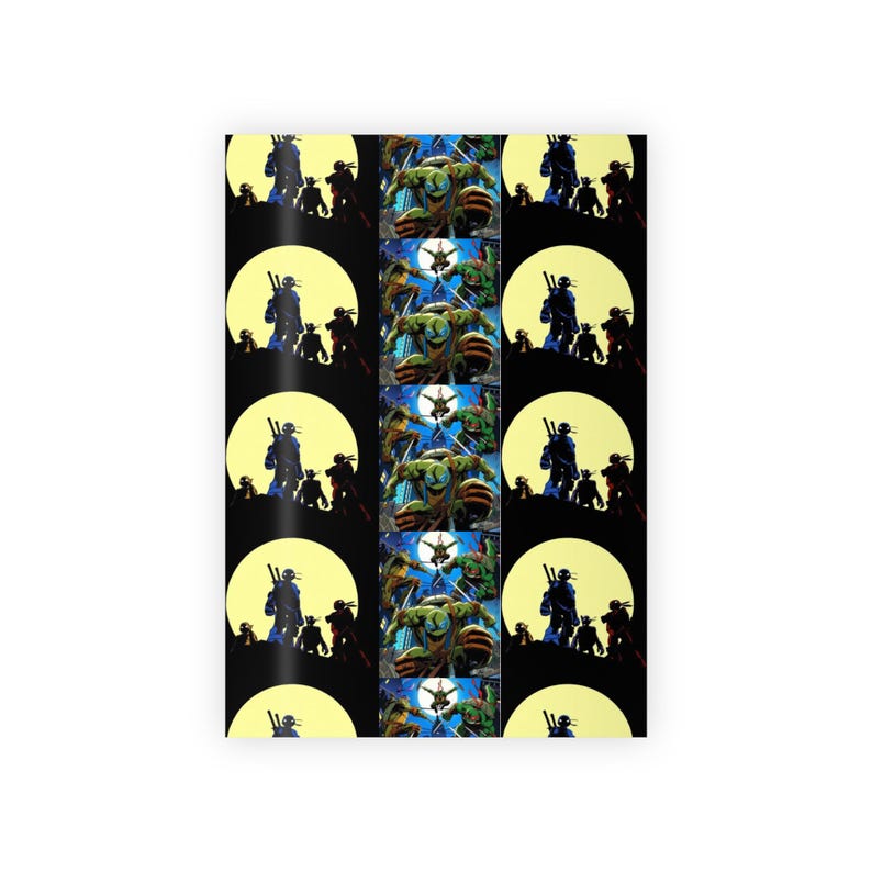 Ninja Turtles Gift Wrap, TMNT Wrapping Paper, Kids Birthday Party ...