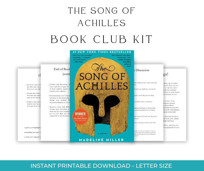 The Song of Achilles Digital Book Club Kit - Etsy