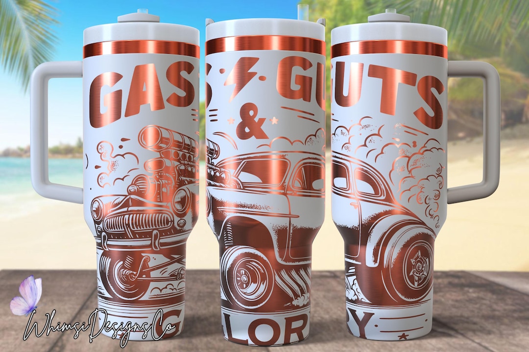 Gasser Race Car Guy Design 40oz Tumbler Laser Engrave File, Vintage ...