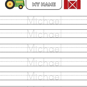 Personalized Name Tracing Printable, Bonus 100+ Letter Tracing and ...