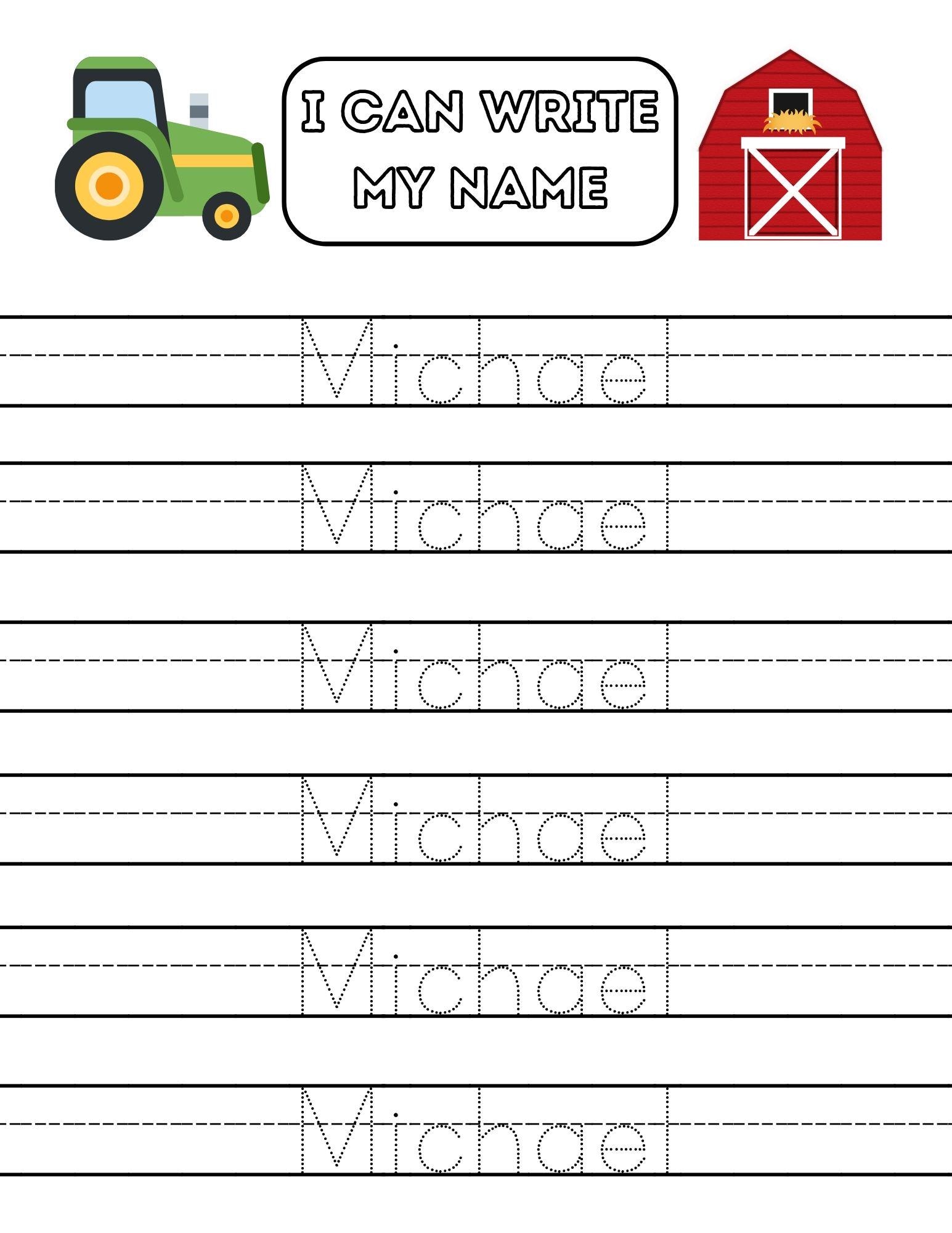 Custom Name Tracing Printable, I Can Write My Name Download ...