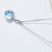Topaz Heart Pendant Necklace - Etsy