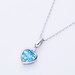 Topaz Heart Pendant Necklace - Etsy